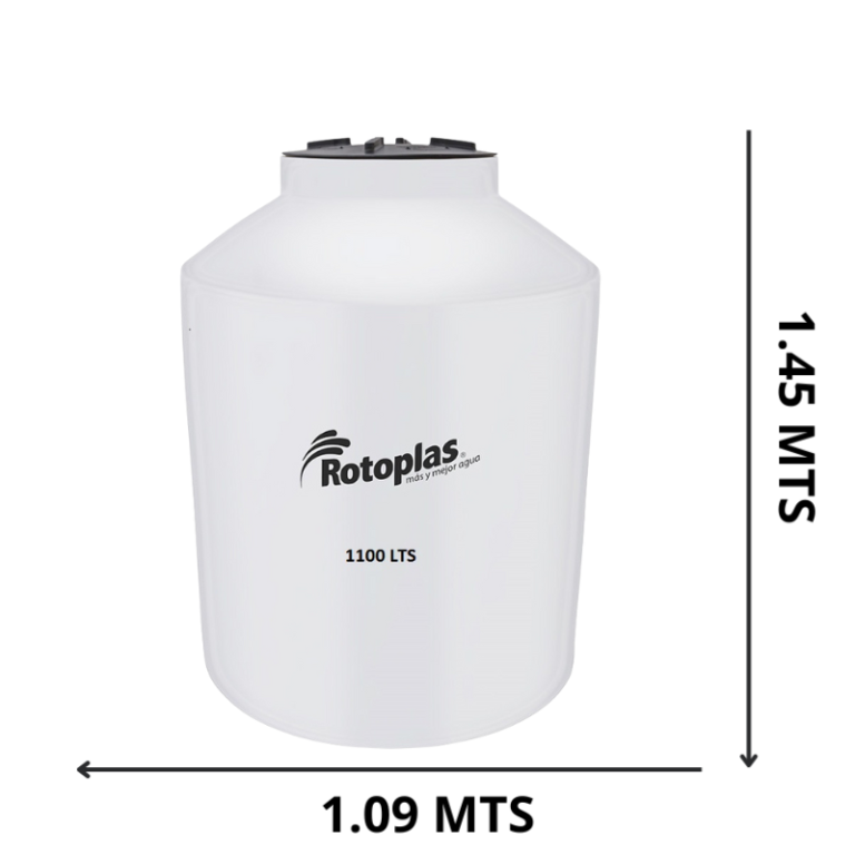 Rotoplas 1100 lts neutro transparente – Tinacos Honduras