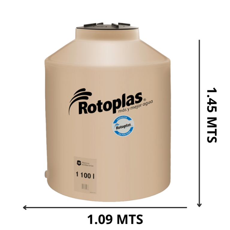 Rotoplas 1100 lts beis tricapa – Tinacos Honduras