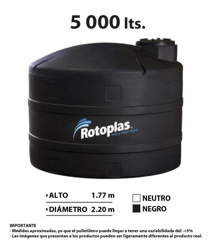 Rotoplas 5 000 Lts Negro Bicapa Tinacos Honduras