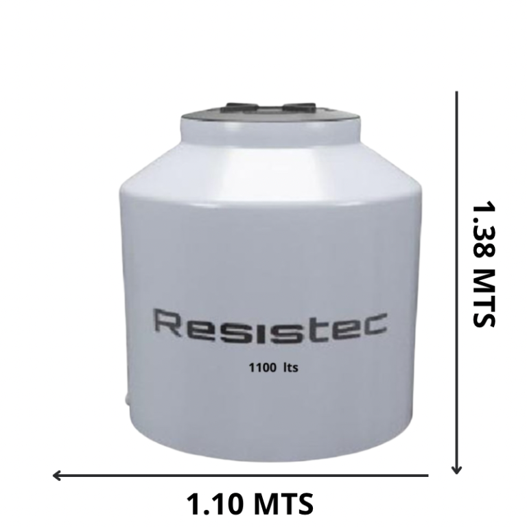 Resistec 1100 lts gris tricapa – Tinacos Honduras