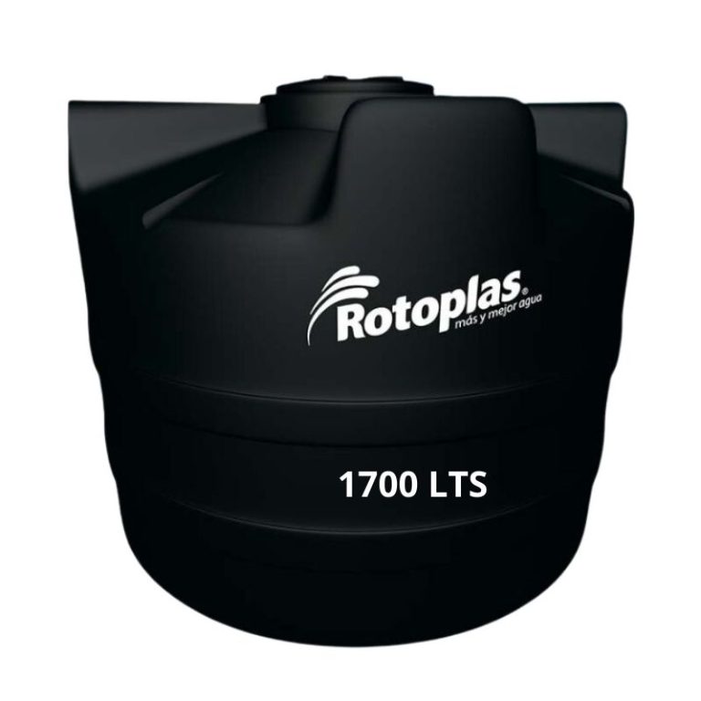 Rotoplas 1700 lts negro bicapa – Tinacos Honduras